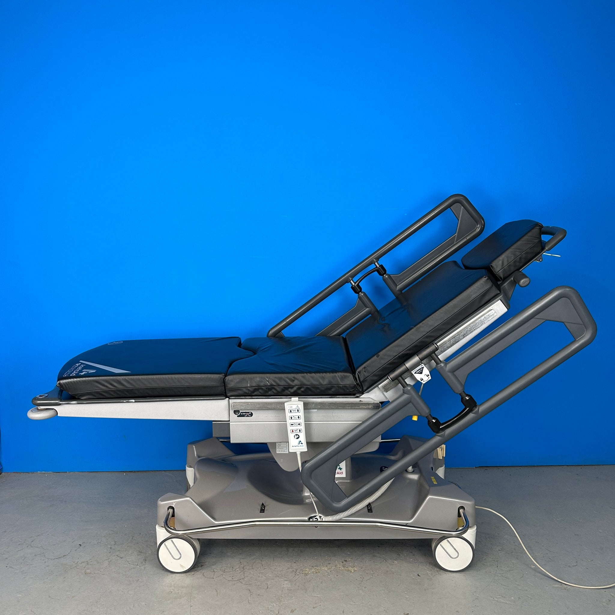 Anetic Aid QA4 Electric Patient Trolley with Cushions and Controller ...
