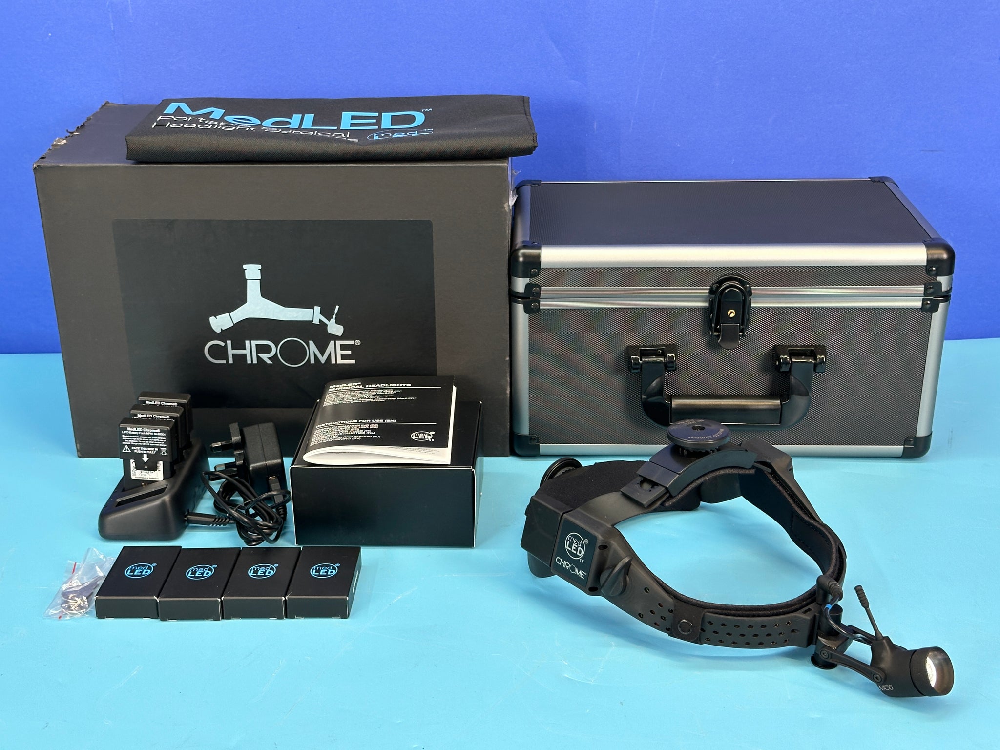 MedLed Chrome MC6 LED HeadLight System – MedGill Ltd