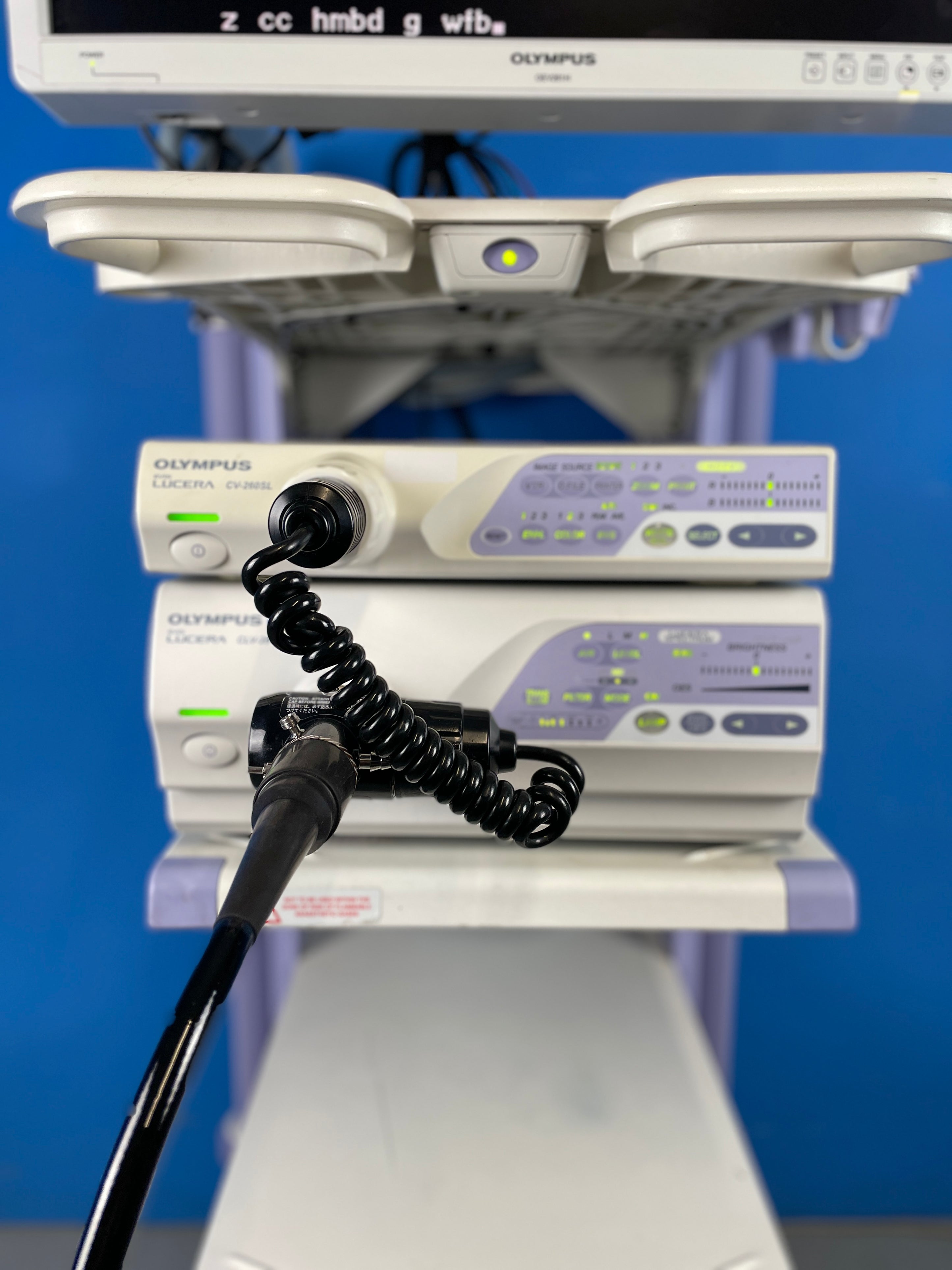 Olympus Evis Lucera CV-260SL Endoscopy Stack with GIF-H260 Gastroscope ...