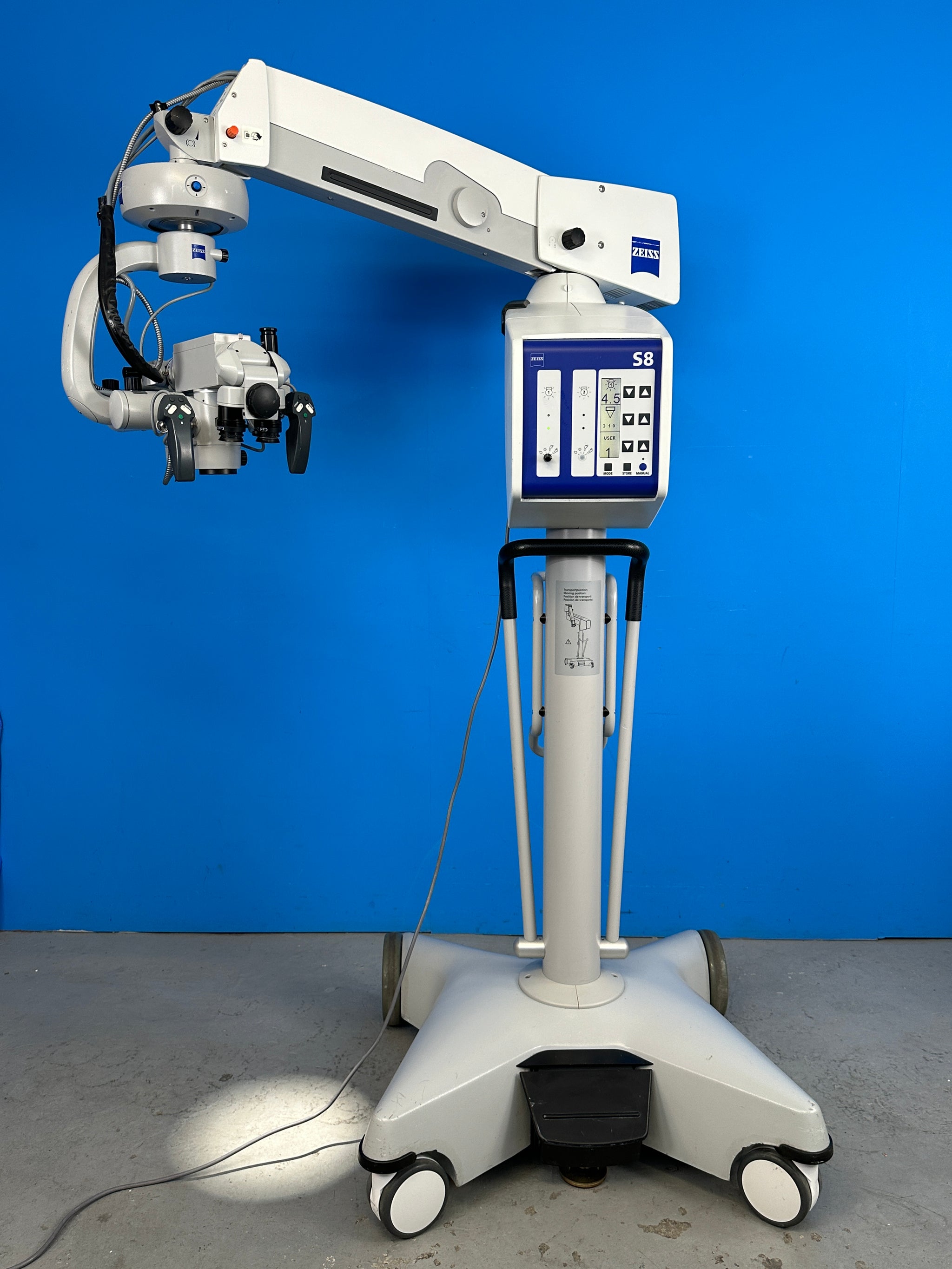 Zeiss OPMI VARIO Operating Microscope on S8 Base – MedGill Ltd