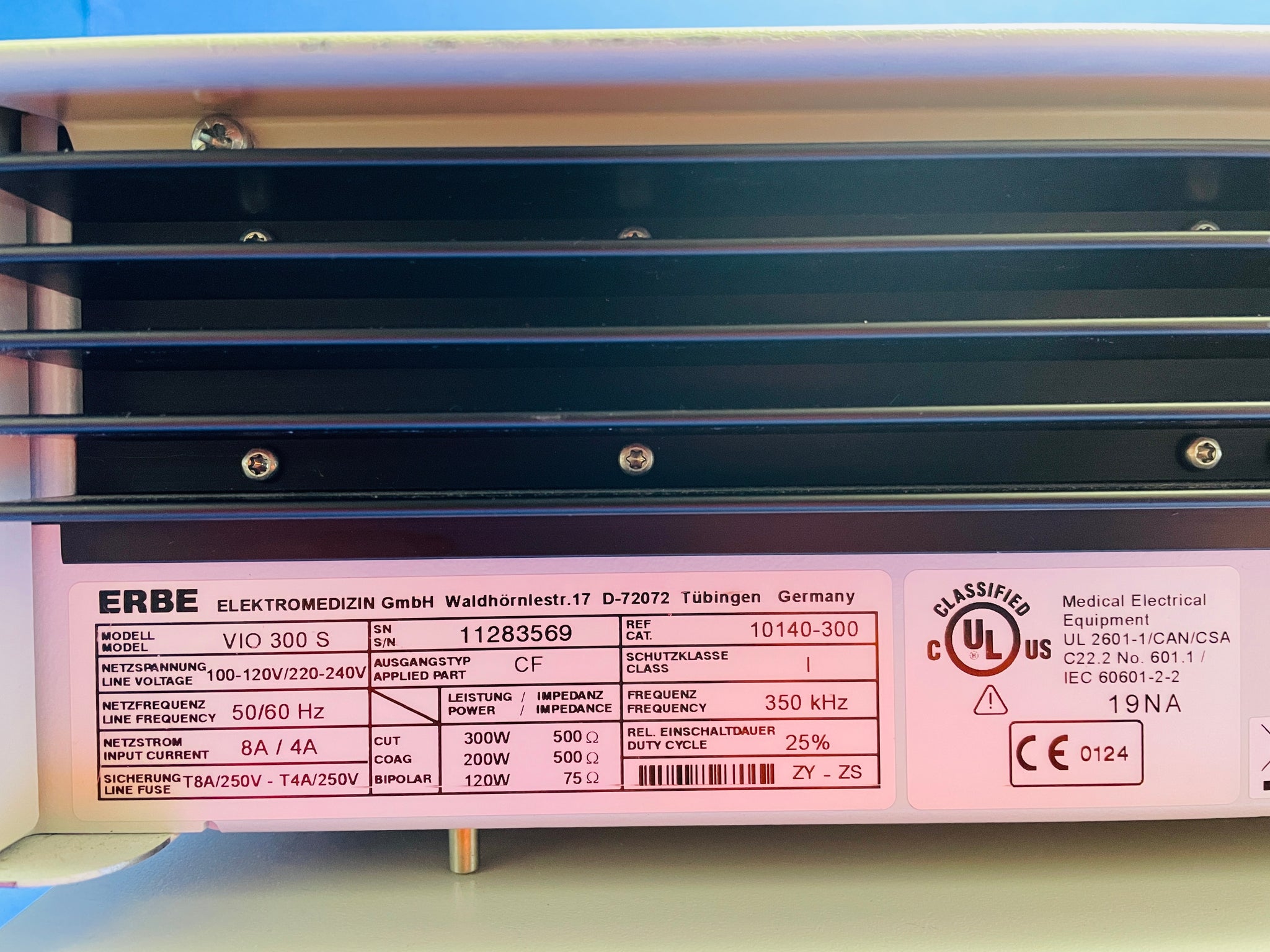 Erbe VIO 300 S Electrosurgical Unit – Med_Gill Ltd